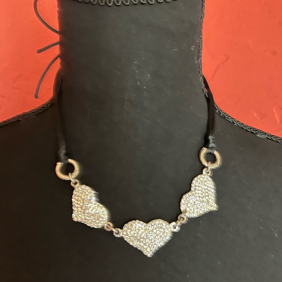 Jewelry | Heart Rhinestone Necklace | Poshmark